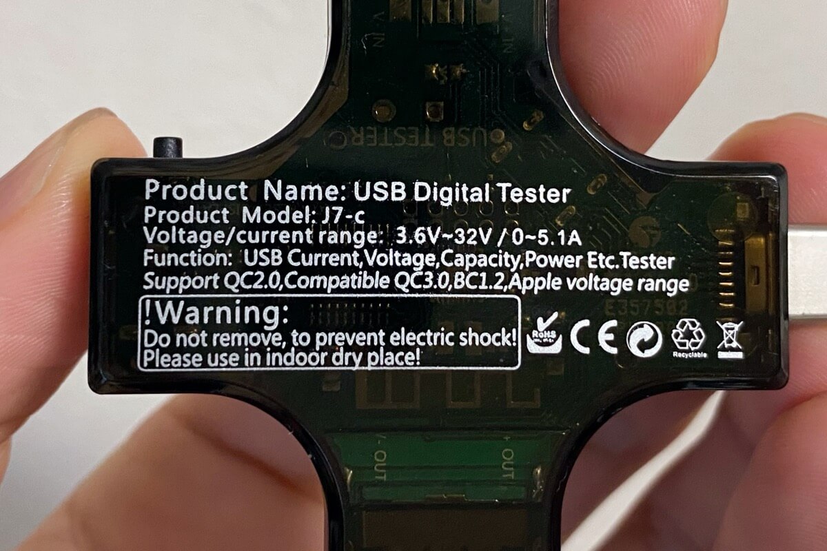 【レビュー】YOJOCKのUSBテスターを購入【手頃で普通に使える】